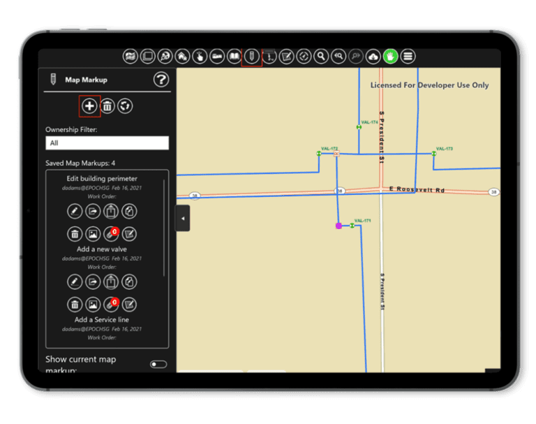 How to Associate Map Markups with Work Orders | Epoch Solutions Group
